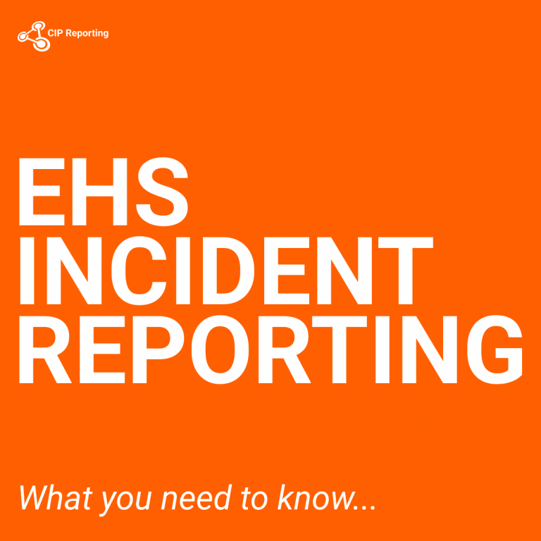 EHS Incident Reporting: Importance, Procedures, and Best Practices » CIP Reporting